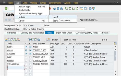 [abap] Structure Include Append