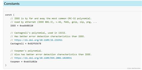 Golang标准库 Crc32的使用golang Crc32 Csdn博客