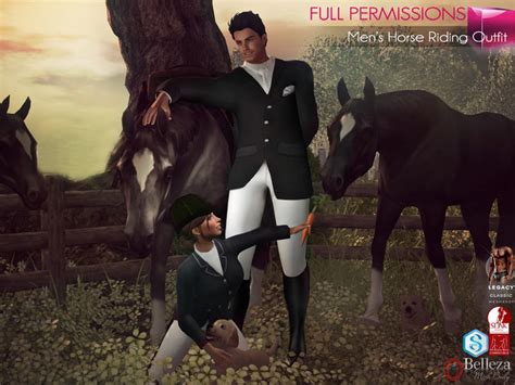 Second Life Marketplace Full Perm Mens Male Horse Riding Equestrian