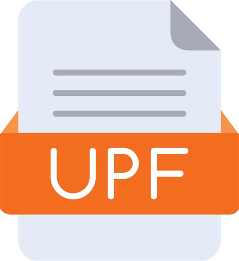 UPF File Format Line Icon Vector Art At Vecteezy