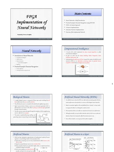Fpga Implementation Of Neural Networks Main Contents Pdf Artificial Neural Network Vhdl