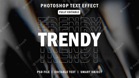 Premium Psd Trendy Modern Text Effect