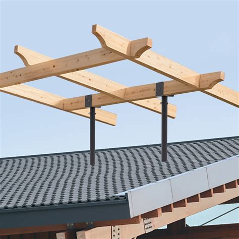 Toppijoy Stainless Steel Roofs Riser Beam Brackets Heavy Duty Roof