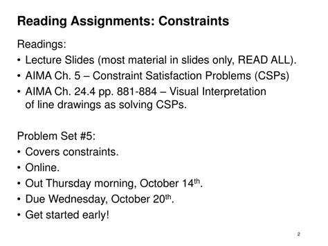 Ppt Constraint Satisfaction Problems Formulation Arc Consistency