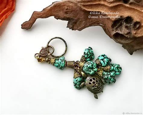 Брелок для ключей украшение на сумку Морская Черепашка Брелок Морская черепашка Брелоки для
