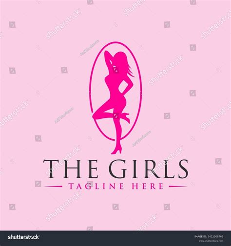 Sexy Woman Illustration Logo Design Letter Stock Vector Royalty Free 2422306765 Shutterstock