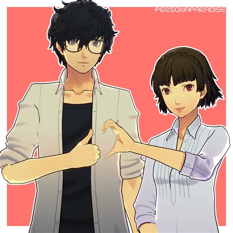 Amamiya Ren And Niijima Makoto Persona And 1 More Drawn By Personaparadise Danbooru