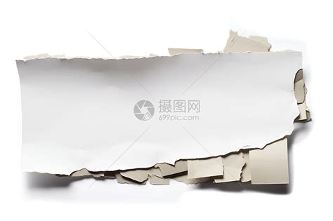 白纸上有撕裂边高清图片下载 正版图片600905499 摄图网