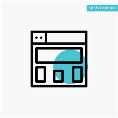 Graphics Design Layout Turquoise Highlight Circle Point Vector Icon 13120125 Vector Art At Vecteezy
