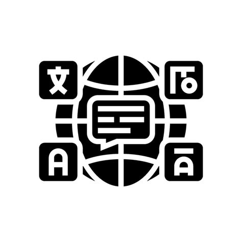 Multilingual Globe Nlp Glyph Icon Illustration 57813811 Vector Art At Vecteezy