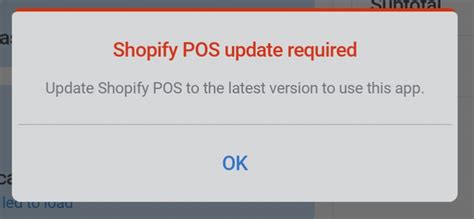 Shopify Pos Update Required Extensions Shopify Developer Community Forums