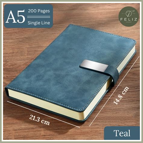 Custom Name Logo Laser Engraving Premium Ultra Thick Metal Plate A Thread Binding Notebook