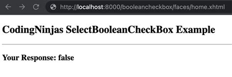 Hselectbooleancheckbox In Jsf Naukri Code 360