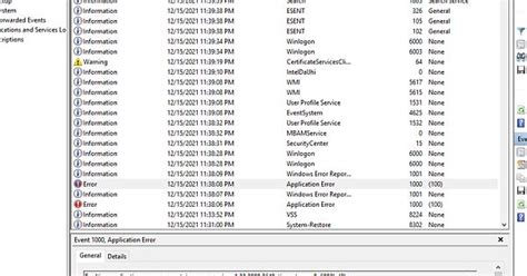 Errors In Event Viewer Album On Imgur
