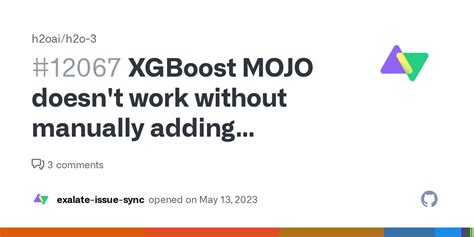 Xgboost Mojo Doesnt Work Without Manually Adding Commons Logging