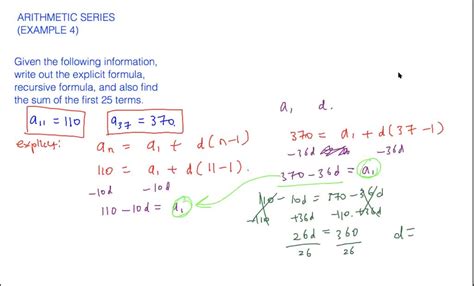 Arithmetic Series Example 1 Numerade