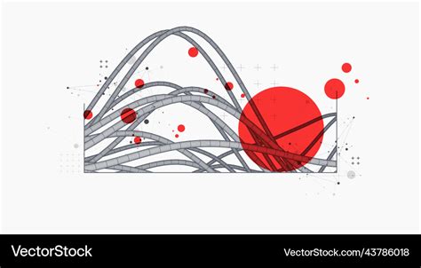 Abstract Background With A Wireframe Dynamic Vector Image