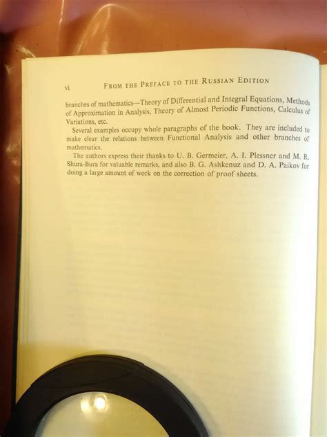 Elements Of Functional Analysis By Liuisternik La And Sobolev Vj