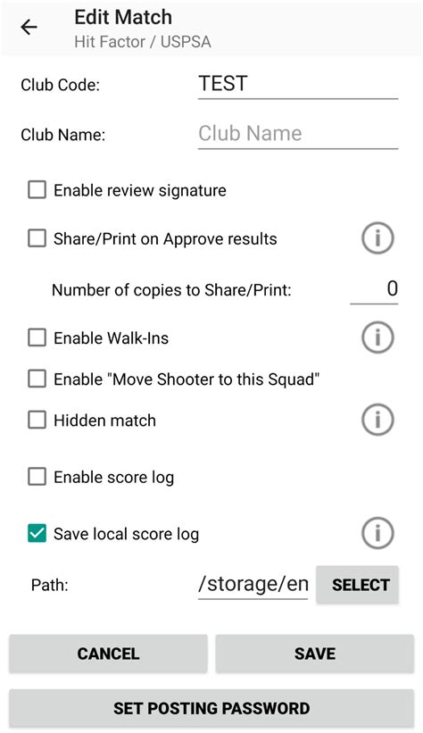 How To Enable Local Score Log In Practiscore App For Android Tutorials Learn How To Do Stuff