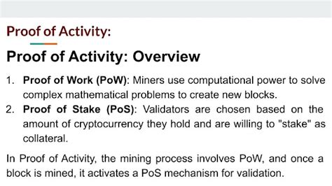 Proof Of Activity Algorithm Detail Explanation Data Structures And