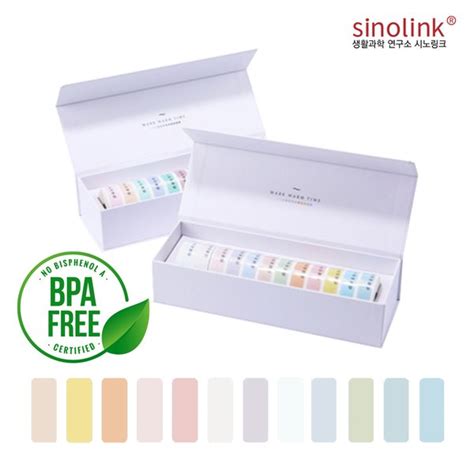 시노링크 Niimbot D11 D110 라벨프린터 라벨지 모란디 컬러 12종 세트 Ssgcom