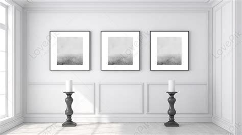 3d 렌더링 빈 포스터 프레임을 갖춘 미니멀리스트 흰색 벽 장식으로 공간을 향상시키세요 리스 배경 빈 벽 배경 포스터 프레임 배경 이미지 Hd 리스 빈 벽