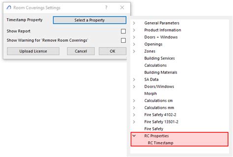Setup A Timestamp Property For Your Room Coverings Archi Xt