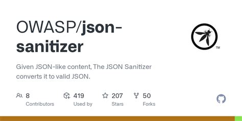 Github Owaspjson Sanitizer Given Json Like Content The Json