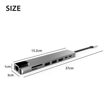 Compro USB Type C Hub 8 In 1 Compro System