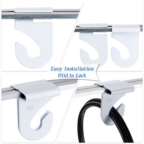 60 Pairs Drop Ceiling Hooks Metal T Bar Hanging Hooks For Home Classrom Office Ebay