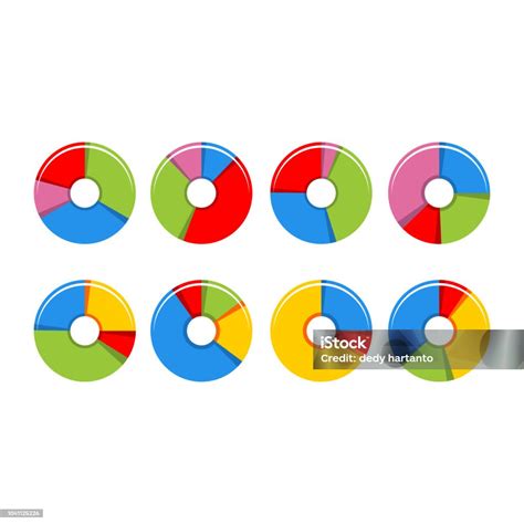 벡터 Infographic 원 집합입니다 그래프 다이어그램 사이클링에 대 한 서식 파일에는 차트 워크플로 레이아웃 번호 옵션 웹 디자인 라운드 0명에 대한 스톡 벡터 아트