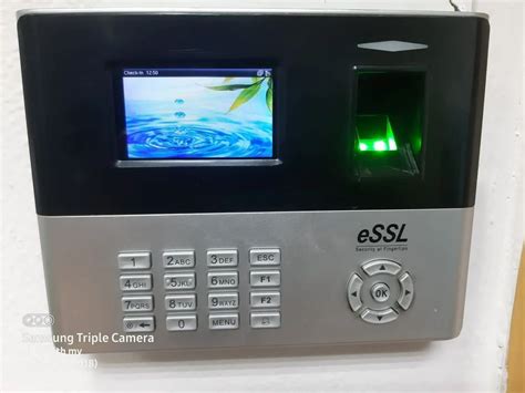 Fingerprint Recognition Essl X990 C Id Biometric Attendance Machine Password Protected At