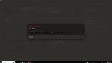 fetching info from the server error redm and fivem servers too redm
