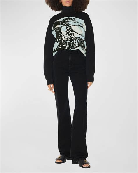Burberry Bergen Flared Denim Jeans Neiman Marcus