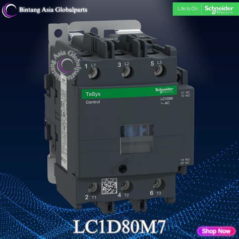 Jual Kontaktor 3p 80a Schneider Lc1d80m7 220v Original Kontaktor 3