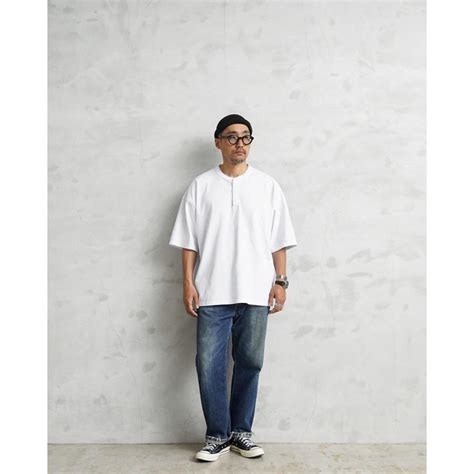 Goodwear（グッドウェア） 2w7 13243 Usaコットン Ss ヘンリーネック Tシャツ Super Big スーパービッグ