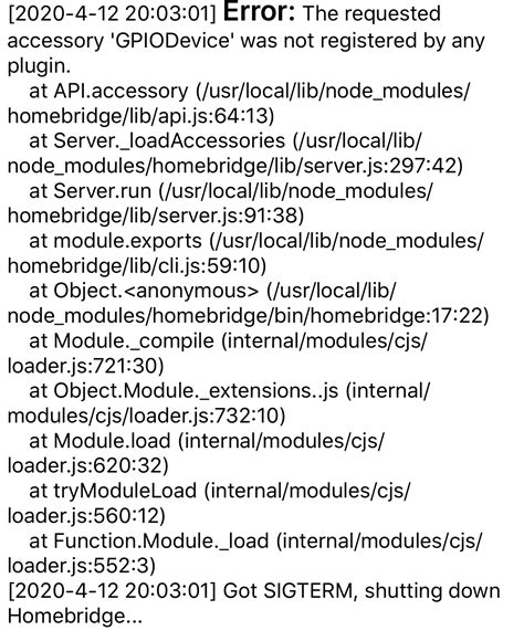 Plugin Will Not Work Issue 89 Dubocr Homebridge Gpio Device GitHub
