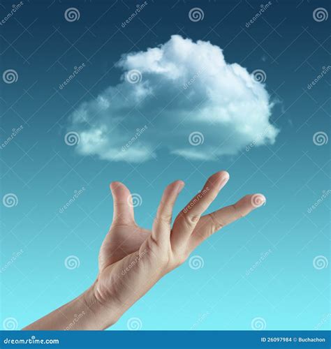 Cloud Computing Concept Stock Photo Image Of Holding 26097984
