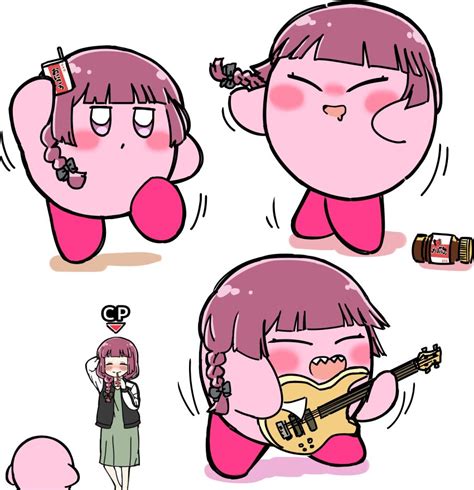Torako Toramaru Hiroi Kikuri Kirby Bocchi The Rock Kirby Series Nintendo Absurdres