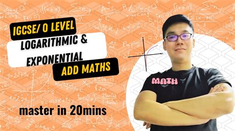 logarithmic and exponential functions log igcse gce o level add