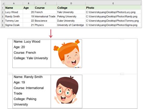 How To Mail Merge Data And Pictures From Excel To Word