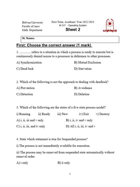 Os Sheet 3 Pdf Process Computing Thread Computing