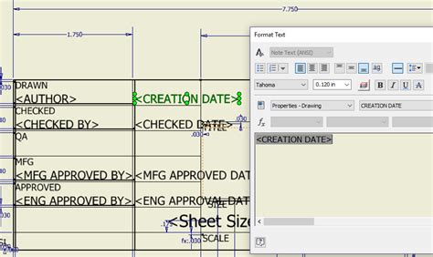 Solved Idw Creation Data Iproperty Displays Wrong Date On Drawing