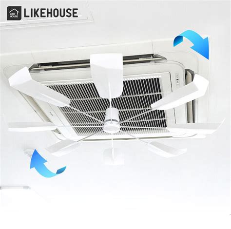 천장형 시스템 에어컨 바람막이 날개 윈드바이저 실링팬 공기순환 선풍기 감도 깊은 취향 셀렉트샵 29cm