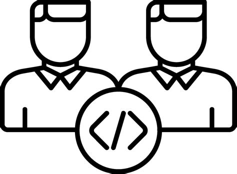 Pair Programming Line Icon 49287755 Vector Art At Vecteezy