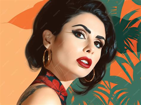 Premium Ai Image Beautiful Women Portrait With Classic Background