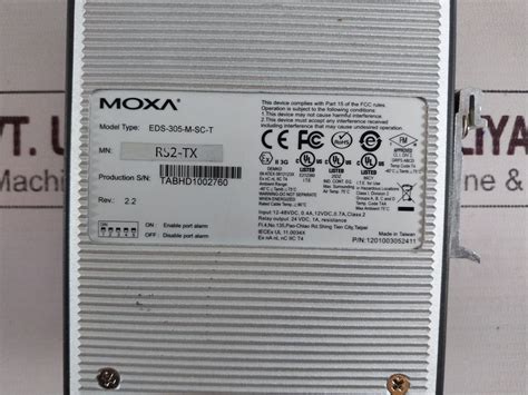 Moxa Eds 305 M Sc T Ethernet Switch 24 V Aeliya Marine