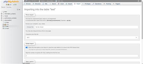 Import A Database Table With Phpmyadmin Kb