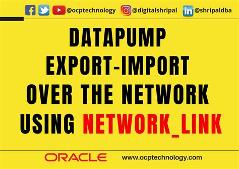 Datapump Network Link Import Schema And Table Using Db Link