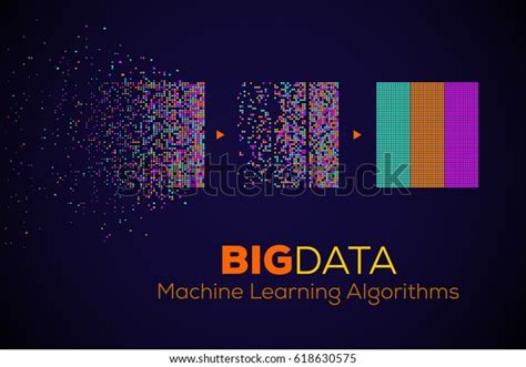 big data machine learning algorithms analysis 스톡 벡터 로열티 프리 618630575